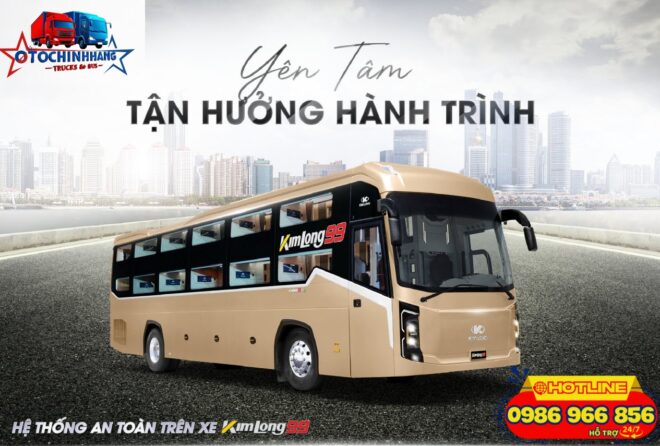 Xe khách giường nằm Kim Long 99 24 Phòng + 2 Ghế - Sẵn xe giao ngay