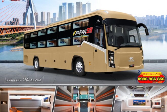 Xe khách giường nằm Kim Long 99 24 Phòng + 2 Ghế - Sẵn xe giao ngay